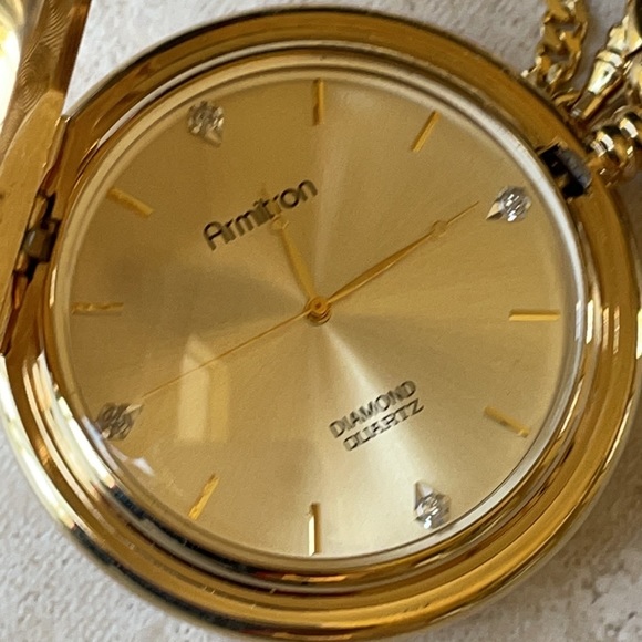 armiton | Accessories | Armitron Pocket Watch Battery Gold Tone ...